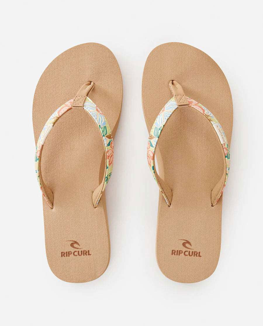 Rip Curl - Freedom Bloom Flip Flops | Light Orange – Married to the Sea Surf Shop