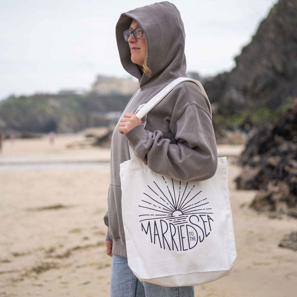 Sunrise Tote Bag | Cream – Married to the Sea Surf Shop