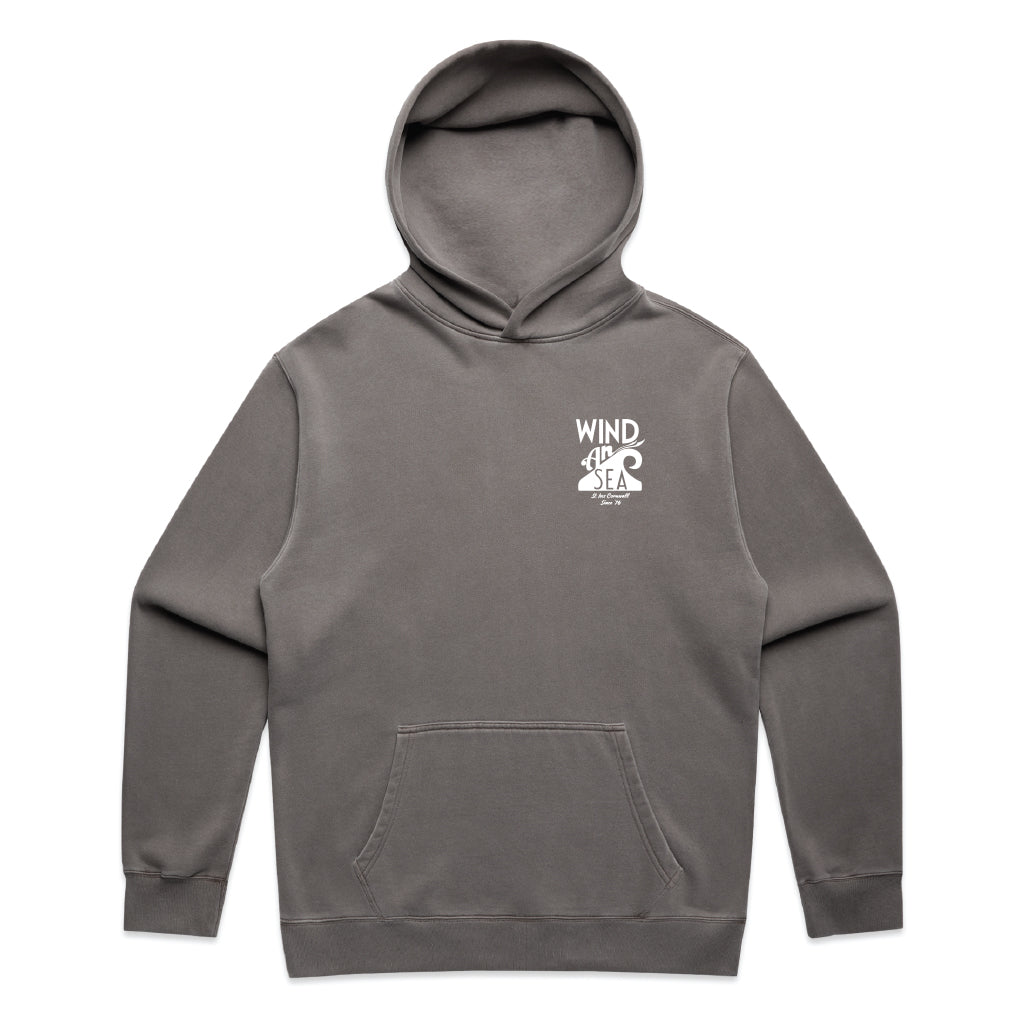 WindanSea Logo Relaxed Hood | Faded Grey – Married to the Sea Surf Shop